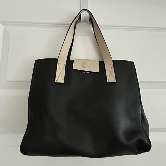 kate spade | Bags | Kate Spade Colorblock Tote Handbag Black Cream ...